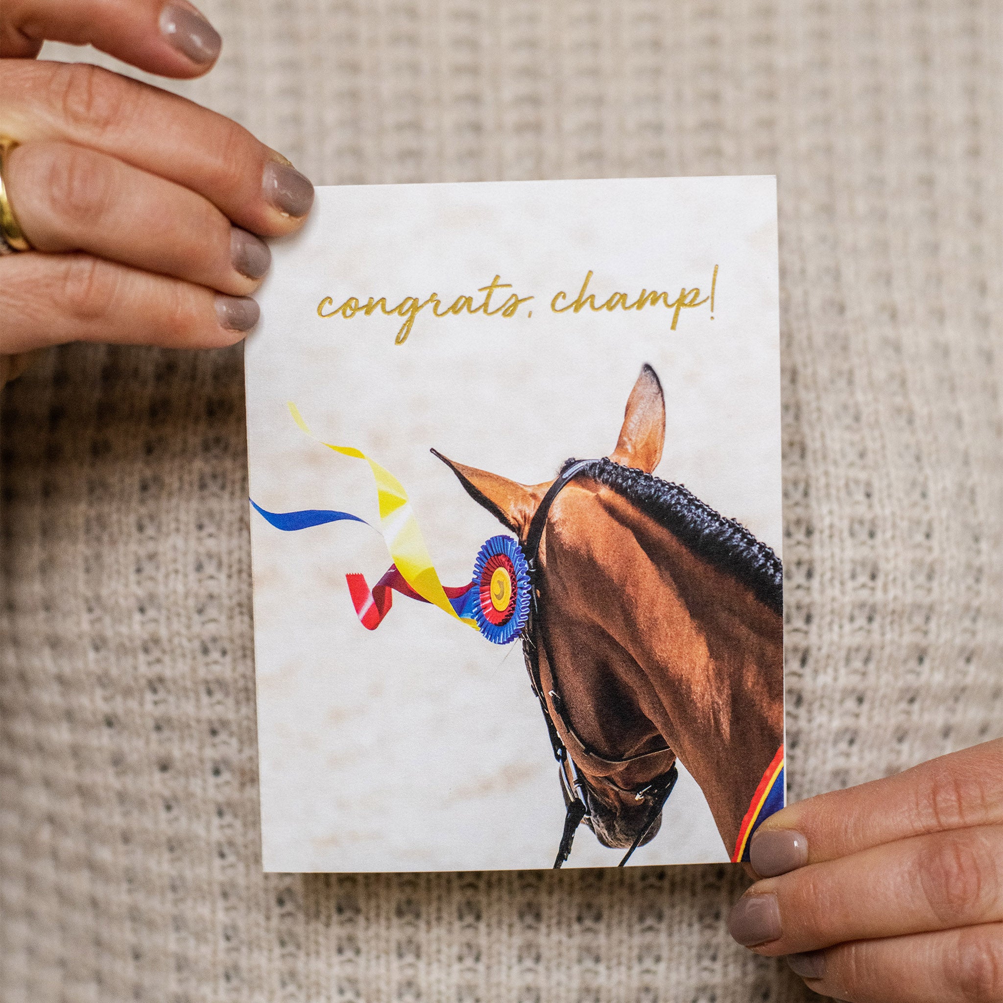 Congrats, champ! Greeting Card – In Gate Goods